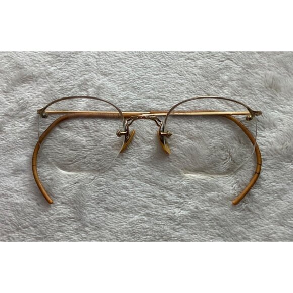 Vintage | Accessories | Vintage 2k Gold Filled Round Wire Rim Eye ...
